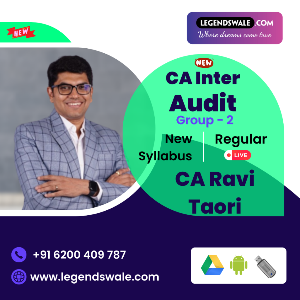 CA Inter New Syllabus Audit Regular In-Depth Full Course By CA Ravi ...