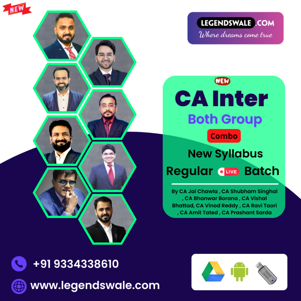 CA Inter New Syllabus Both Group Combo Live Regular Batch By CA Jai ...