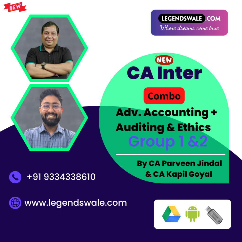 CA Inter Combo Advanced Accounting + Auditing & Ethics By CA Parveen ...