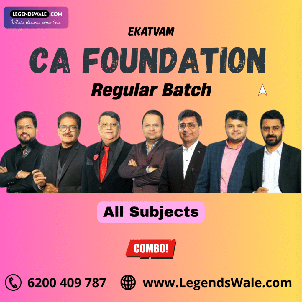 CA Foundation New Syllabus Combo All Subjects Regular Batch By Ekatvam ...