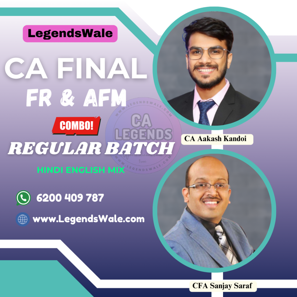 CA Final New Syllabus FR & AFM Regular Batch By CA Aakash Kandoi & CFA ...